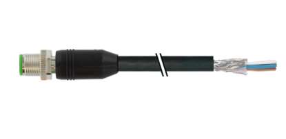 CAPSS UK Ltd | Murr Sensor Cable M12 PVC 12x0.14 shielded black MALE 5m